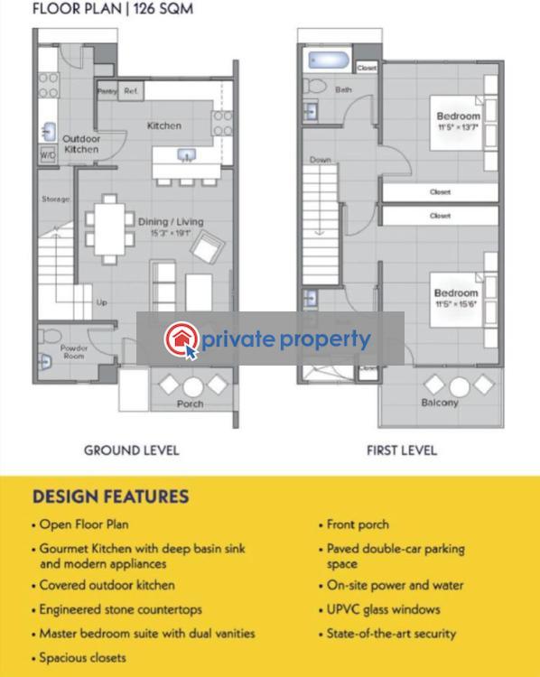 2 bedroom Semi detached Duplex For Sale oyarifa Park By Indigo Homes Oyarifa La Nkwantanang ...